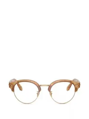 Giorgio Armani Round-frame Glasses - Neutrals