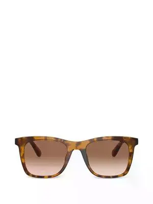 COACH Tortoiseshell-effect Square-frame Sunglasses - Brown
