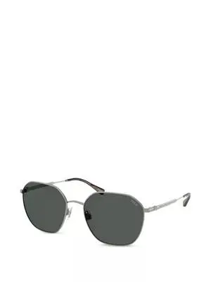 POLO RALPH LAUREN EYEWEAR Geometric-frame Sunglasses - Silver