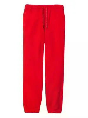 Burberry Equestrian Knight Embroidered Cotton Trousers