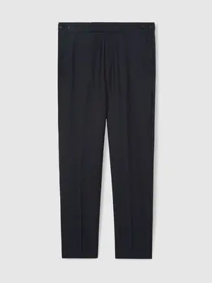 REISS Wool Check Slim-fit Suit Trousers