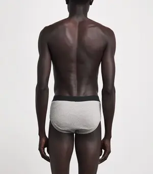 TOM FORD Stretch-cotton Logo Briefs