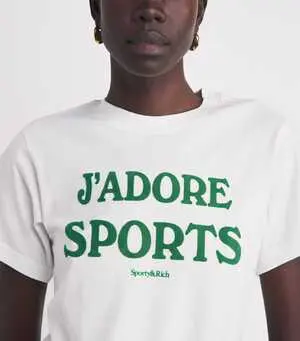 SPORTY & RICH Cotton J’adore Baby Tee