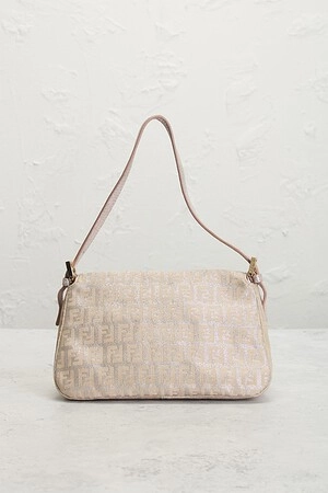 Fendi Zucchino Baguette Shoulder Bag