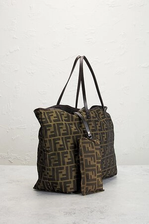 Fendi Zucca Roll Tote Bag
