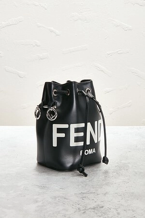 Fendi Vitello King Embossed Mon Tresor Bucket Bag