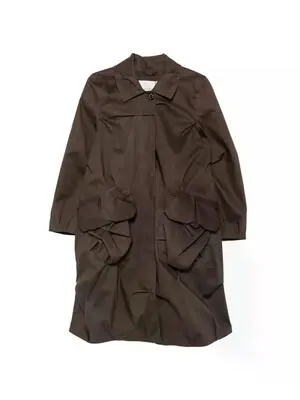 Viktor & Rolf X Pleated-pocket Coat - Brown
