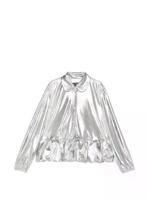 MELITTA BAUMEISTER Metallic Ruffled Shirt