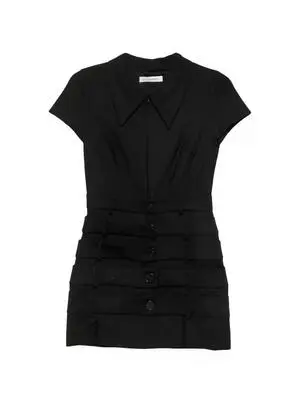 Viktor & Rolf Multi-layer Buttoned Mini Dress