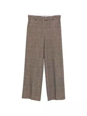 CIRCOLO 1901 Prince Of Wales Check Trousers - Brown