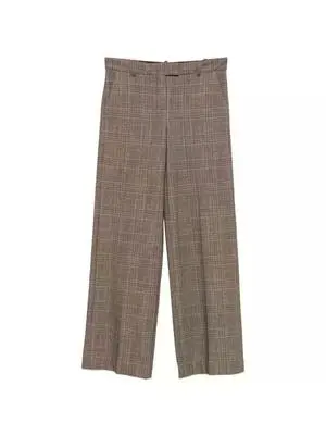 CIRCOLO 1901 Prince Of Wales Check Trousers - Brown