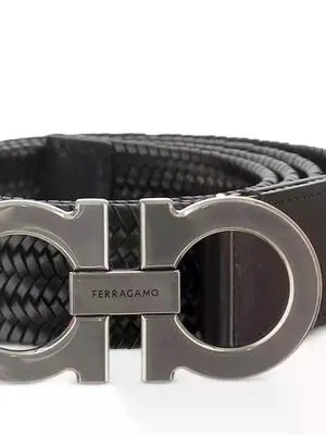 FERRAGAMO Gancini Woven Belt