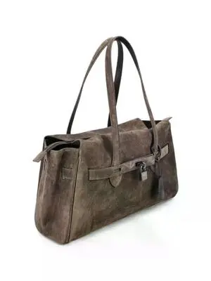 Brunello Cucinelli Padlock-detail Suede Tote Bag