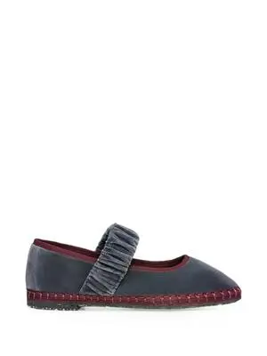 FLABELUS Mafalda Ruched Ballet Flats - Grey