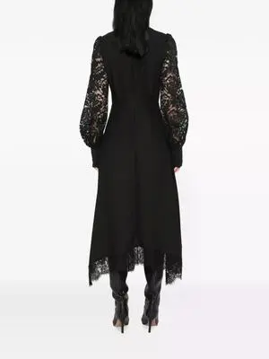 ERMANNO FIRENZE Lace-panelled Asymmetric Dress