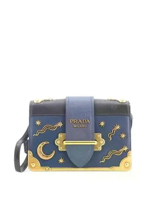 Prada Cahier Embellished Leather Small Crossbody Bag