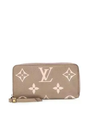 LOUIS VUITTON Zippy Wallet Bicolor Monogram Empreinte Giant Small Wallets - Neutrals