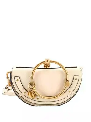 Chloé Nile Leather Mini Crossbody Bag - Neutrals