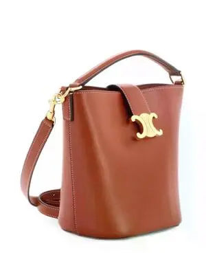 Celine Small Bucket Bag In Leather