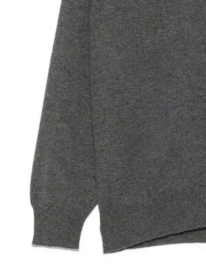 Brunello Cucinelli Zip-up High-neck Cardigan - Grey