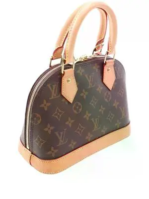 LOUIS VUITTON 2021-2026 Monogram Alma Bb Satchel - Brown