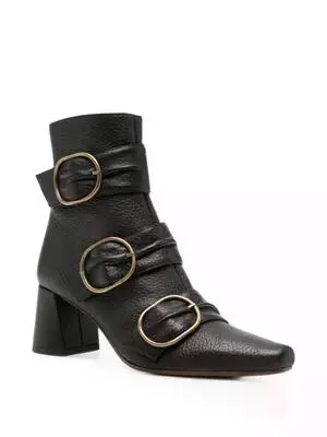 Chie Mihara Triple Buckle-strap Ankle Boots