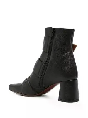 Chie Mihara Triple Buckle-strap Ankle Boots