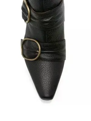 Chie Mihara Triple Buckle-strap Ankle Boots