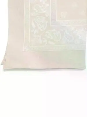 BARRIE Paisley-print Knitted Scarf