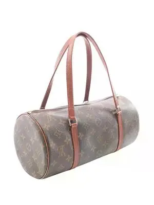 LOUIS VUITTON 2001 Monogram Papillon 30 Handbag - Brown