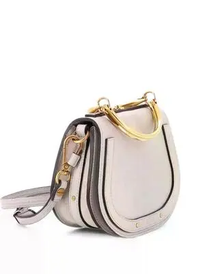 Chloé Nile Leather Small Crossbody Bag Grey