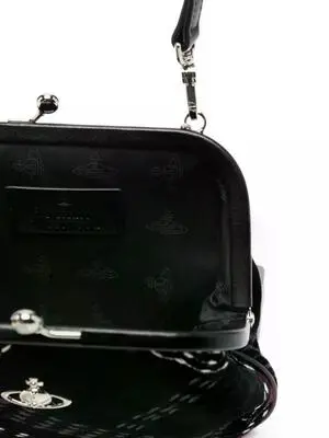 VIVIENNE WESTWOOD Orb-plaque Check-pattern Clutch Bag