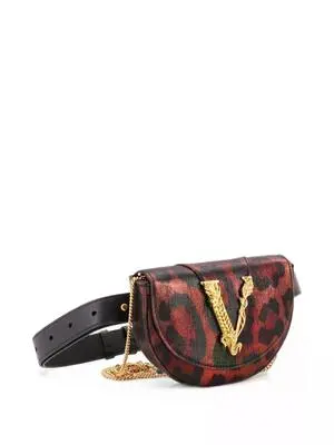 Versace Virtus Printed Fabric Belt Bag