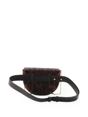 Versace Virtus Printed Fabric Belt Bag