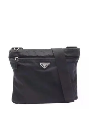 Prada 2013-2026 Tessuto Zip Top Crossbody Bag - Black