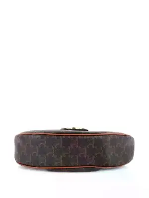 Celine Ava Triomphe Coated Canvas Shoulder Bag