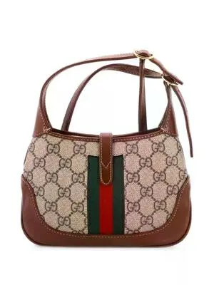 Gucci Jackie 1961 Gg Coated Canvas Mini Hobo Bag