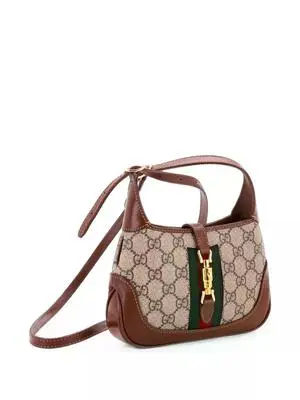 Gucci Jackie 1961 Gg Coated Canvas Mini Hobo Bag