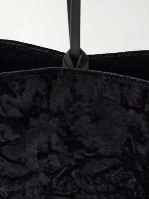 VALESQUE Bundle Leather-trimmed Velvet Clutch