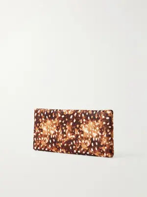 Staud Muse Animal-print Calf Hair Clutch