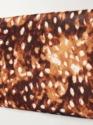 Staud Muse Animal-print Calf Hair Clutch
