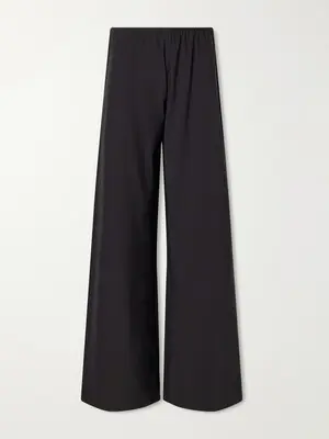 LA LIGNE Colby Cotton-poplin Wide-leg Trousers