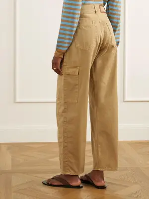 LA LIGNE Cargo Barrel High-waist Wide-leg Jeans