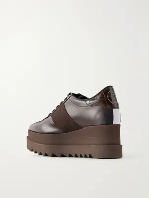 Stella McCartney Snake-effect Leather Sneakers
