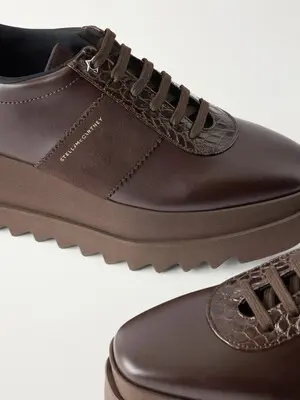 Stella McCartney Snake-effect Leather Sneakers
