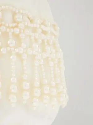 Sea Carlotta Bead-embellished Shell Clutch