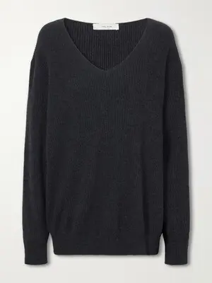 THE ROW Phef Cotton And Cashmere-blend Sweater