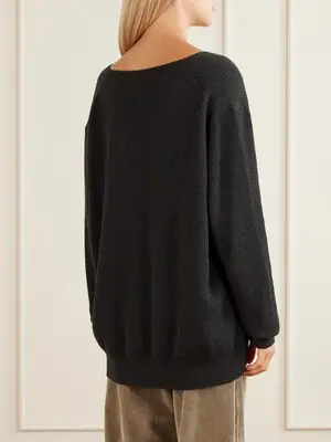 THE ROW Phef Cotton And Cashmere-blend Sweater