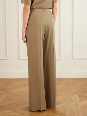 THE ROW Daniela Wool-twill Wide-leg Pants