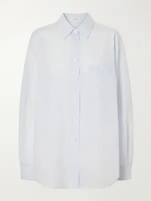 THE ROW Gavina Cotton Shirt - Blue